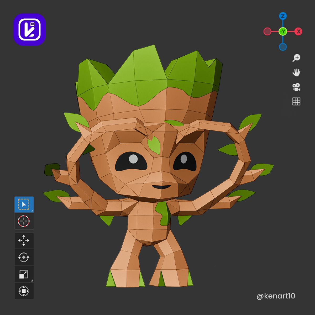 Baby Groot Papercraft