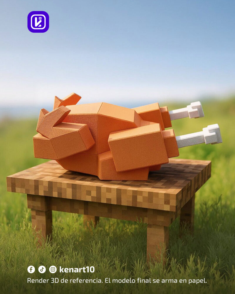 Chicken Minecraft Papercraft